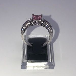 Jewelry | 1k Princess Cut Pink Sapphire Ring | Poshmark